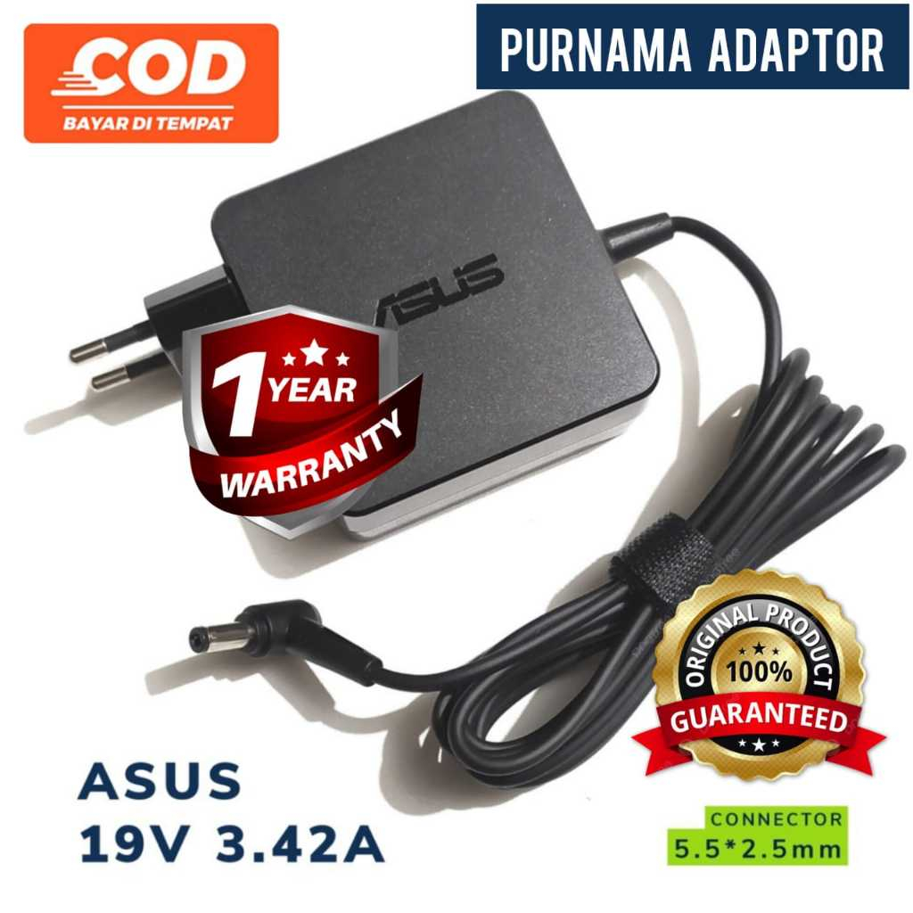 Jual Charger Laptop Asus Original Garansi X451 X455 A455L A46 X401U A45A A43 K40J N56 X450 A46 ...