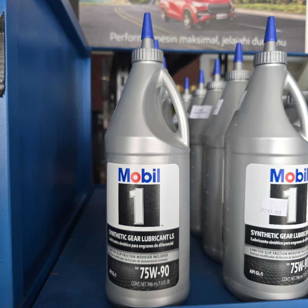Jual MOBIL1 SYNTHETIC GEAR LUBRICANTS LS 75W90 API GL-5 1 QUARTZ ...