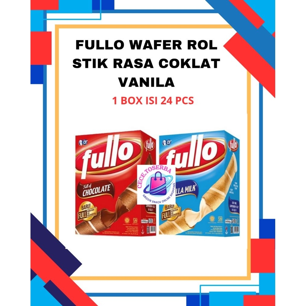 Jual FULLO WAFER ROLL STICK RASA COKLAT 25 × 7 gr | Shopee Indonesia