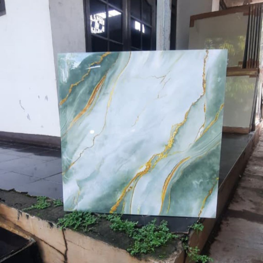 Jual Granit Lantai Glaze polish Corak Marmer Hijau 60x60 Fidelia Green ...