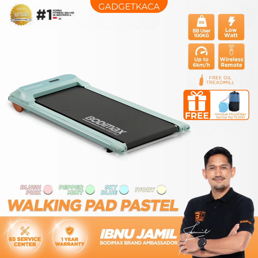 Jual BODIMAX WALKING PAD PASTEL Treadmill Walkingpad Running Alat ...