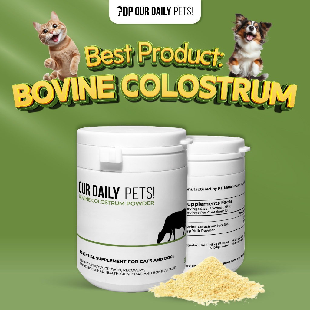 Jual Our Daily Pets | Bovine Colostrum Powder 50 Grams for Pets (Dog ...