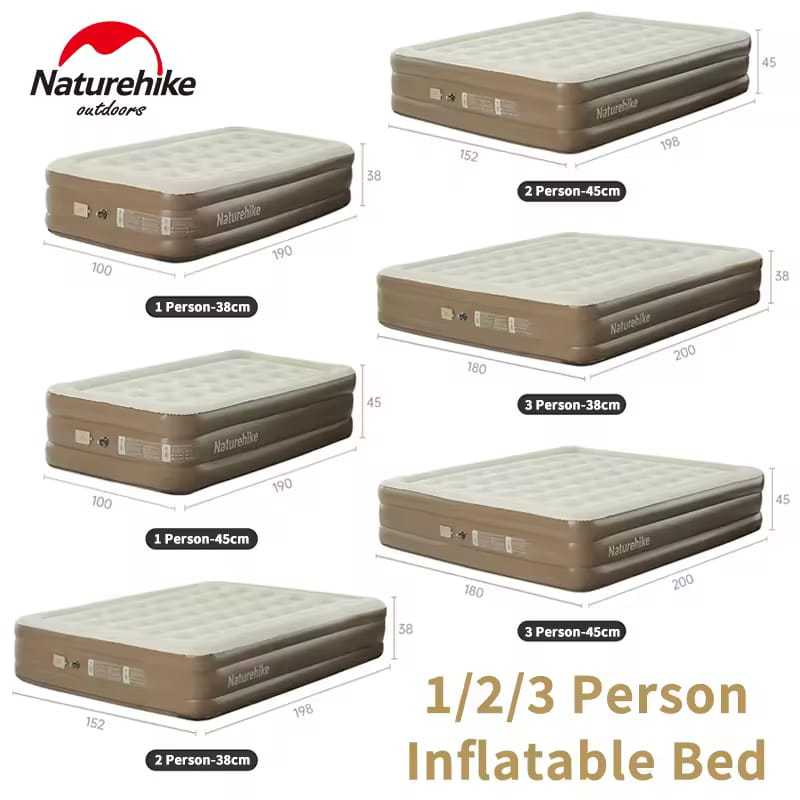 Jual Matras angin naturehike CNK2550WS013 1P/2P/3P with pump alas tidur ...
