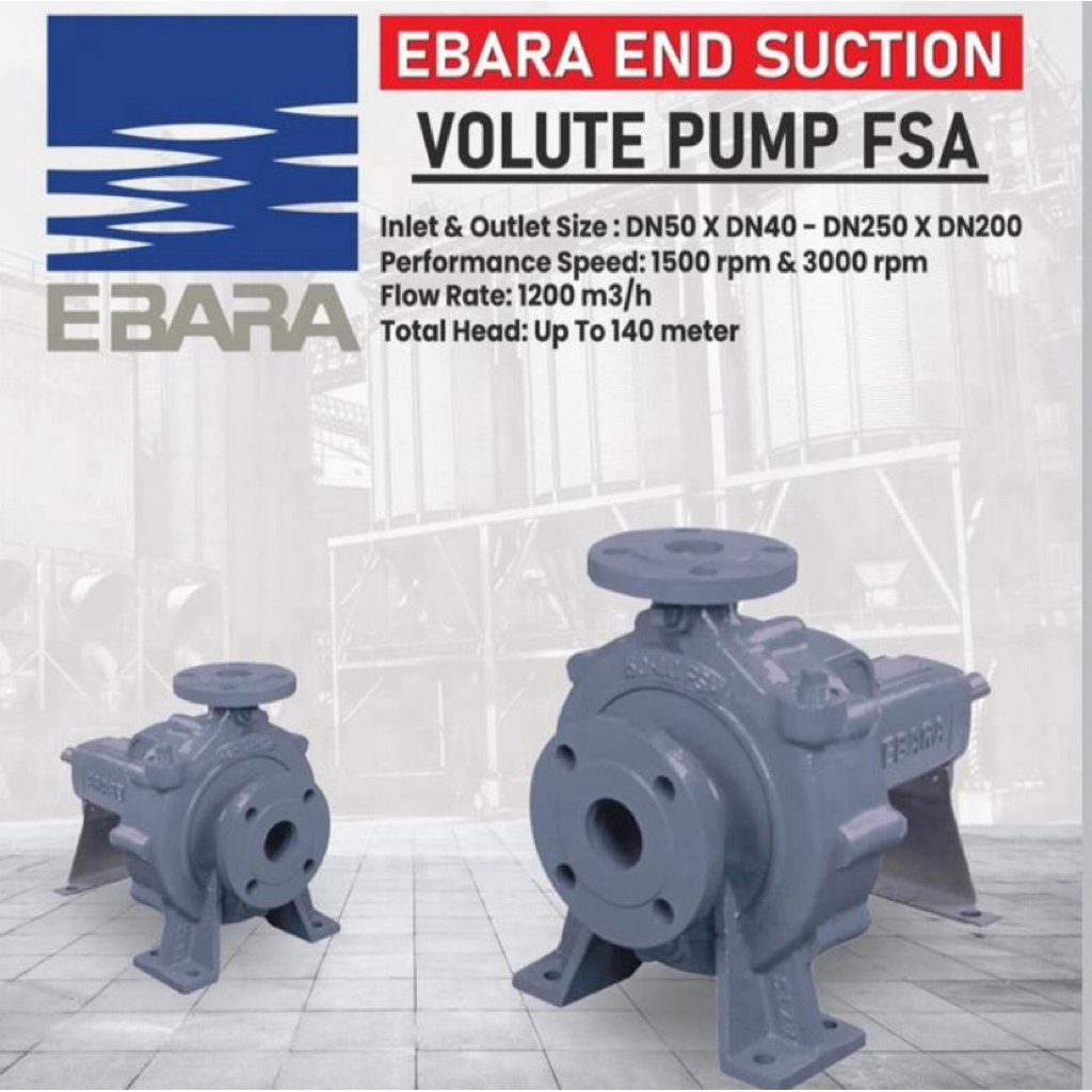 Jual Pompa Ebara 125x100 FSKA Gland Packing Centrifugal Pump | Shopee Indonesia