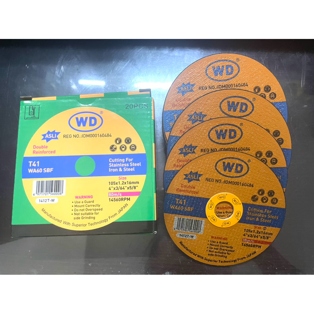 Jual Resibon WD Cutting Wheel 4 inch 1 Box isi 20 ( yang dikirim Sesuai ...