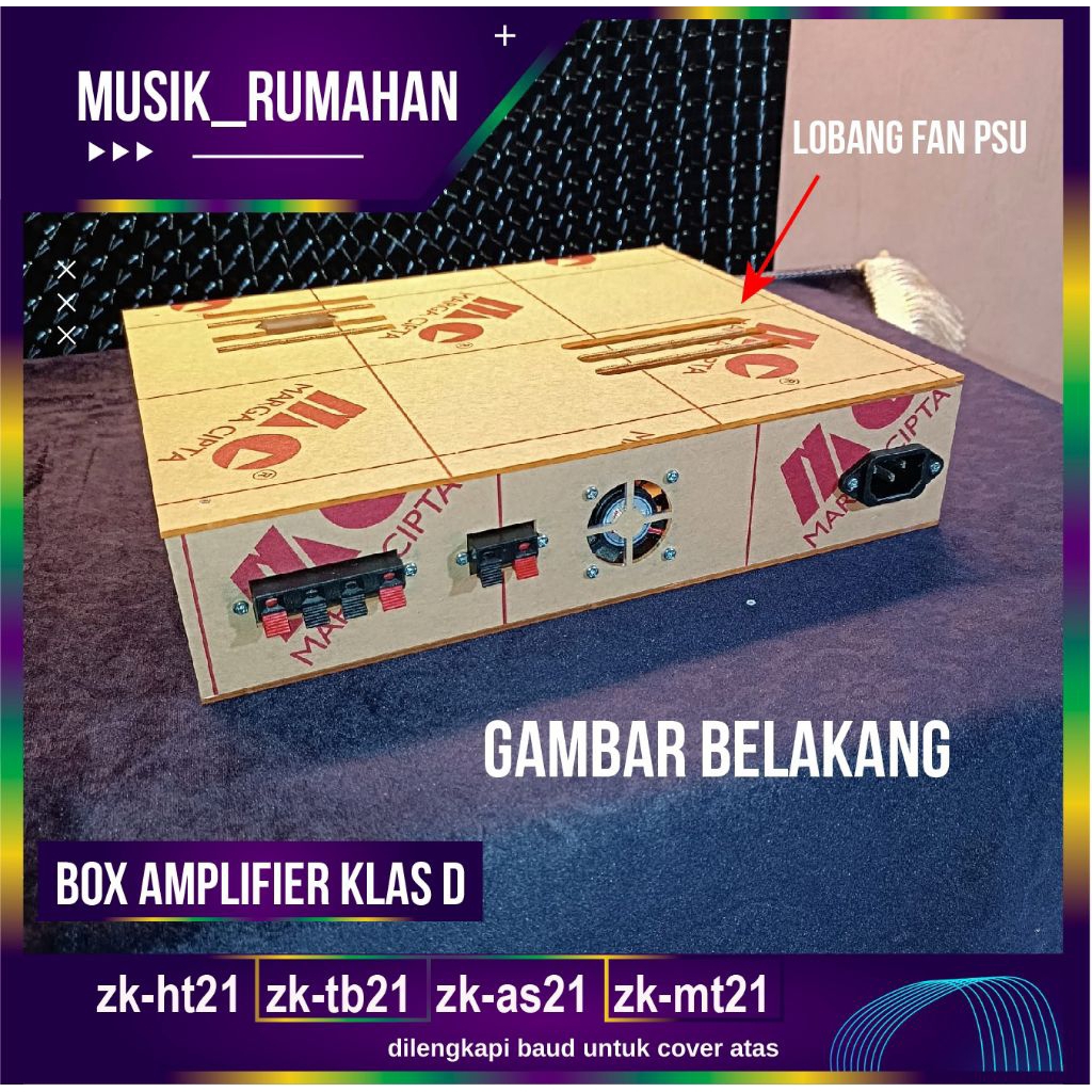 Jual Custom Box Akrilik amplifier Klas D zk-ht21 zk-tb21 zk-mt21 zk ...