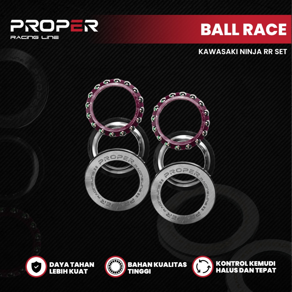 Jual PROPER RACING LINE BALL RACE KOMSTIR KAWASAKI NINJA RR | Shopee ...
