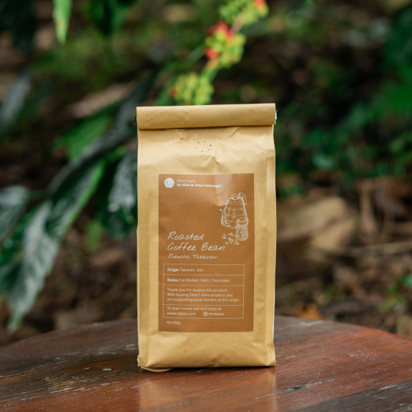 Jual Robusta Tabanan Roasted Coffee Bean, Kopi Bali 400gr | Shopee ...