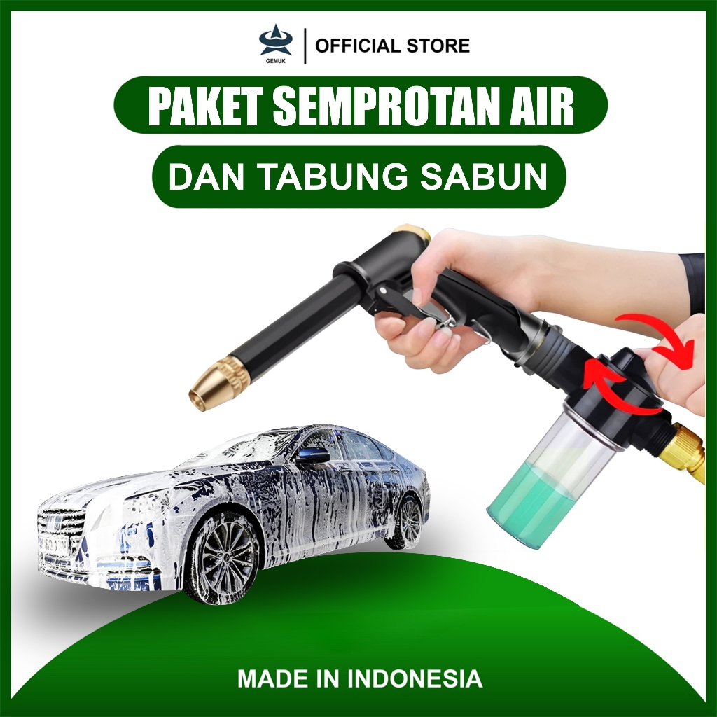 Jual GEMUK Semprotan Air Cuci Motor Salju Dengan Dispenser Sabun Alat ...