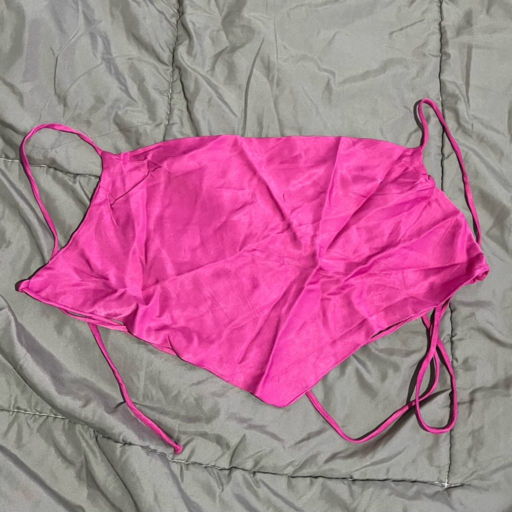Jual ZARAA BACKLESS PINK TOP [PRELOVED] | Shopee Indonesia