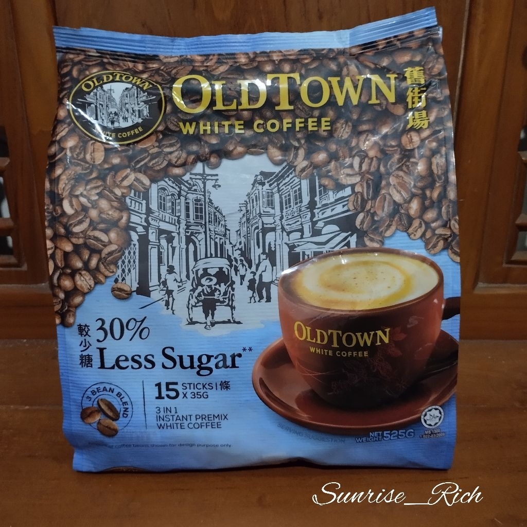 Jual OLD TOWN White Coffee Less Sugar 3in1 Instant Premix Malaysia (15 Sachets x 35g) | Shopee ...