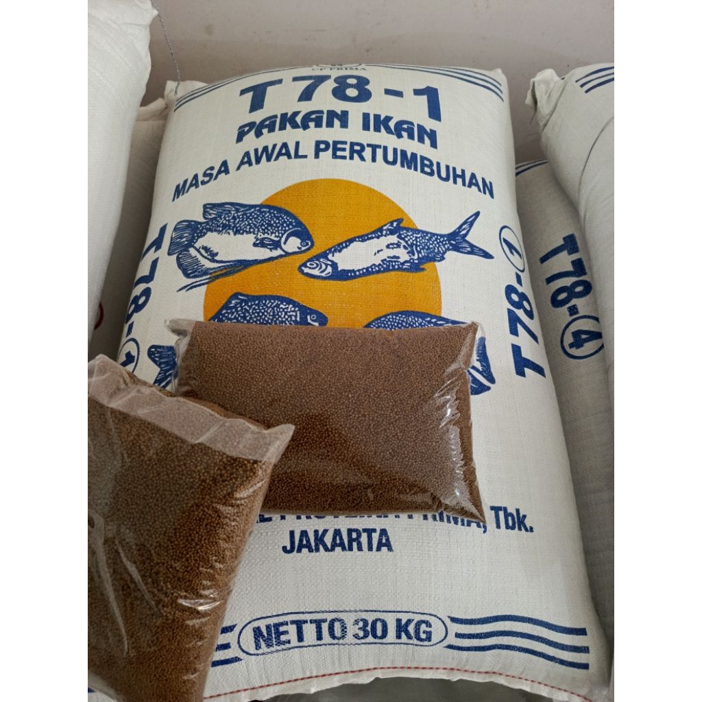 Jual Pakan Ikan, Pelet Apung Turbo T 78. Harga berat 1/2 Kg ( 500 Gram ...