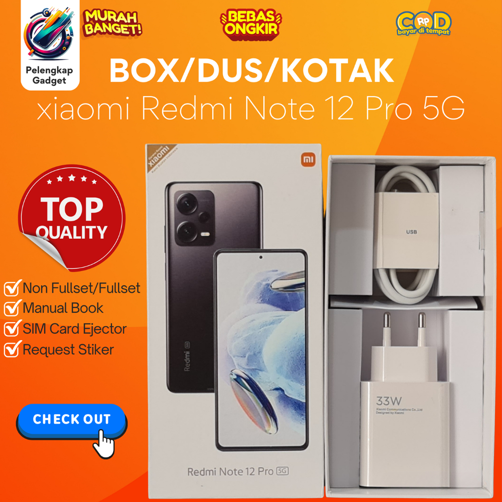Jual BOX/DUS/KOTAK xiaomi Redmi Note 12 Pro 5G | Shopee Indonesia