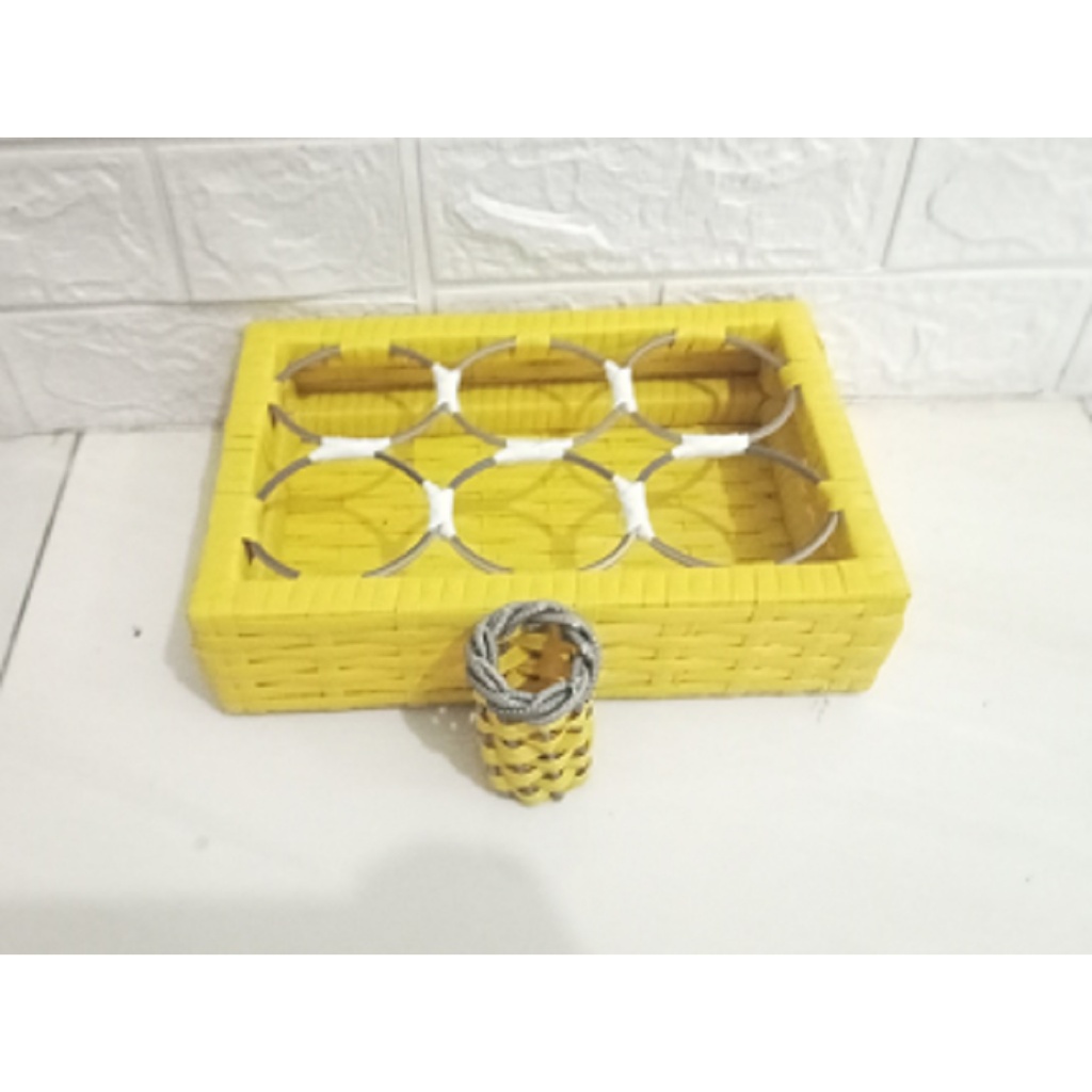 Jual Tempat akua isi 6 keranjang air minimalis tempat air mineral rak ...