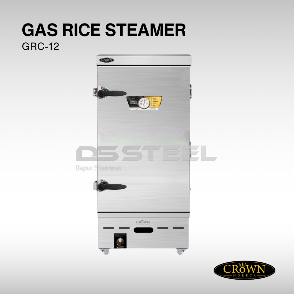 Jual CROWN Rice Steamer 12 Tray GRC-12 / Gas Rice Cooker 12 Loyang / Mesin penanak Nasi | Shopee ...