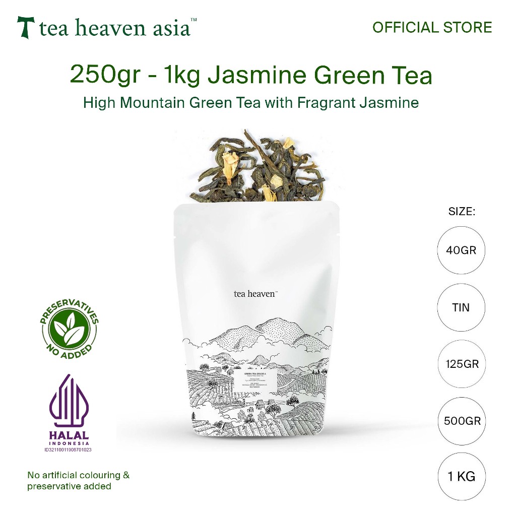 Jual Tea Heaven Jasmine Green Tea | Shopee Indonesia