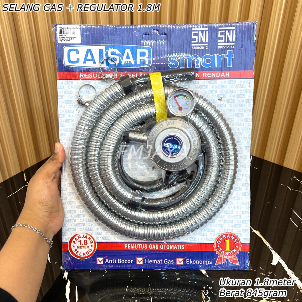 Jual SELANG GAS + REGULATOR 1.8M || SELANG GAS SNI || SELANG PENGAMAN ...