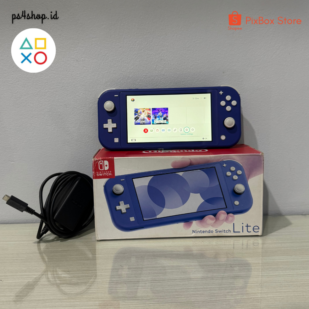 Jual Nintendo Switch Lite Blue Original OFW Resmi Second Bekas | Shopee ...