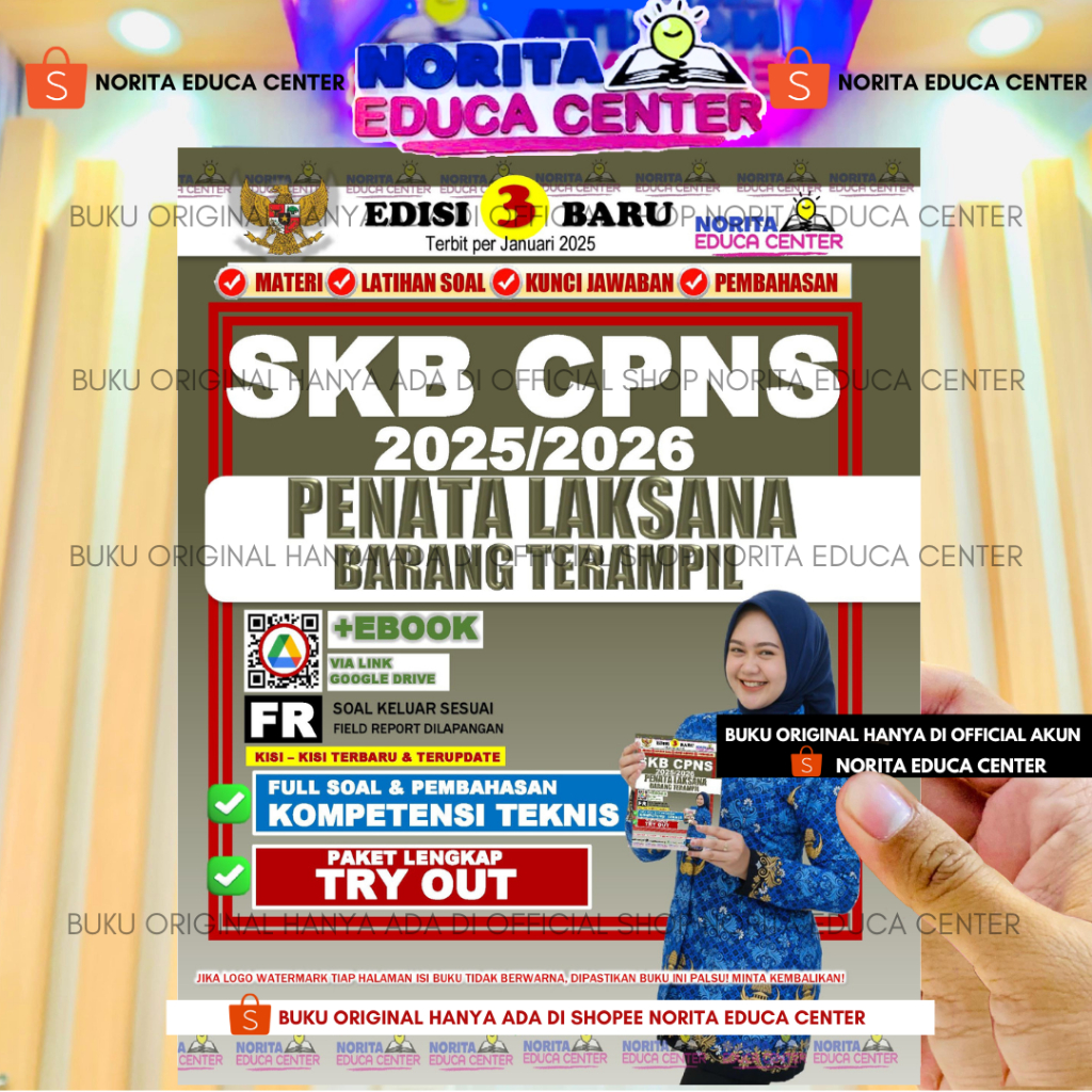 Jual BUKU SKB CPNS PENATA LAKSANA BARANG TERAMPIL NORITA EDUCA CENTER ...