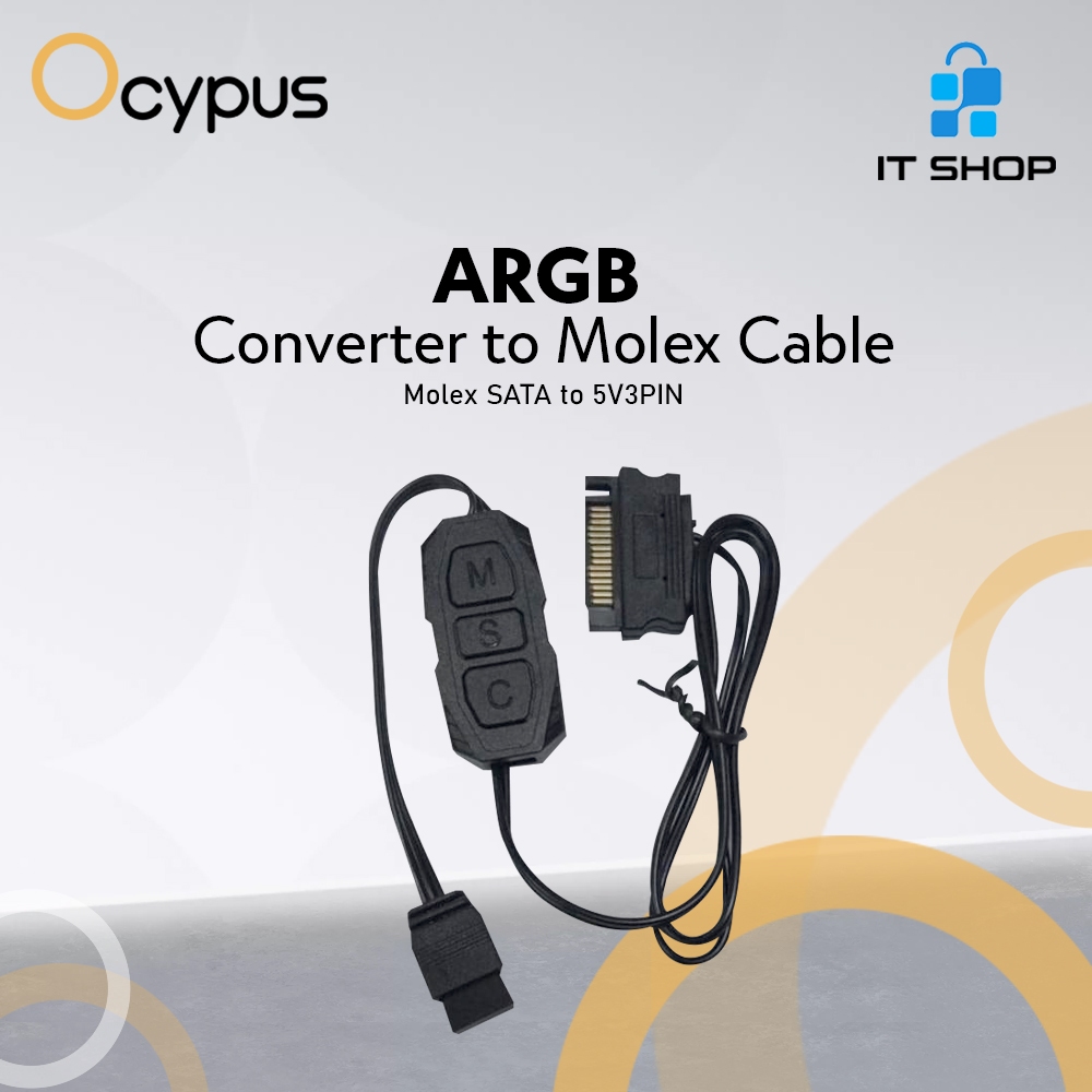 Jual OCYPUS Fan ARGB Converter to Molex Cable | Shopee Indonesia