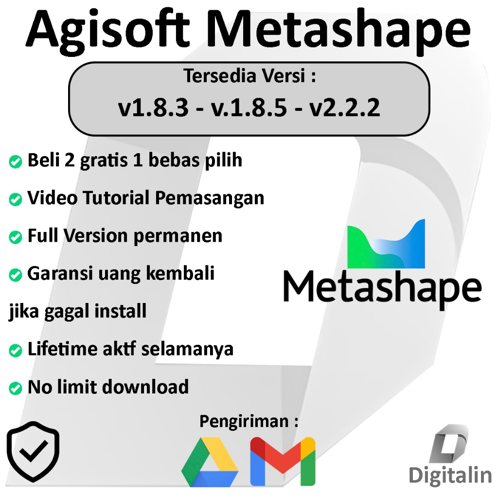 Jual Agisoft Metashape terbaru 2025 full version permanen | Shopee ...