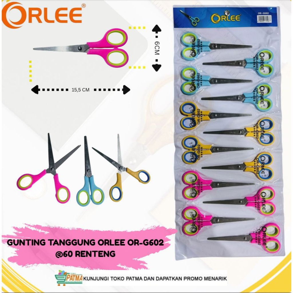 Jual GUNTING TANGGUNG ORLEE G-602 1RENTENG ISI 12PCS | Shopee Indonesia