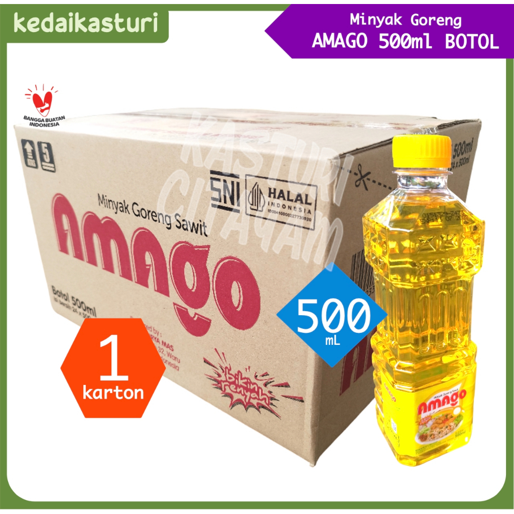Jual Amago 500mL Minyak Goreng Sunco - 1 Karton x 24 Botol | Shopee ...