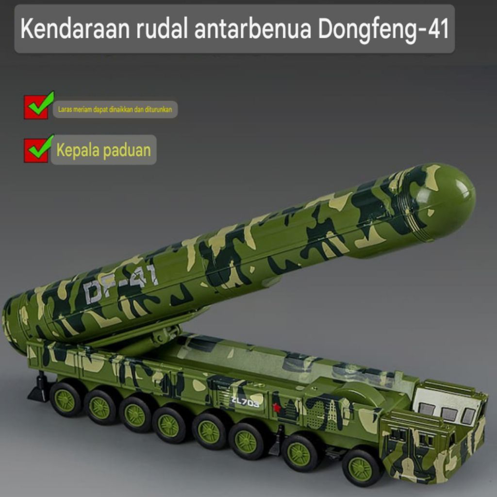 Jual Metal Diecast Model Rudal ICBM China skala 1:110 - CJ-100, DF-26 ...