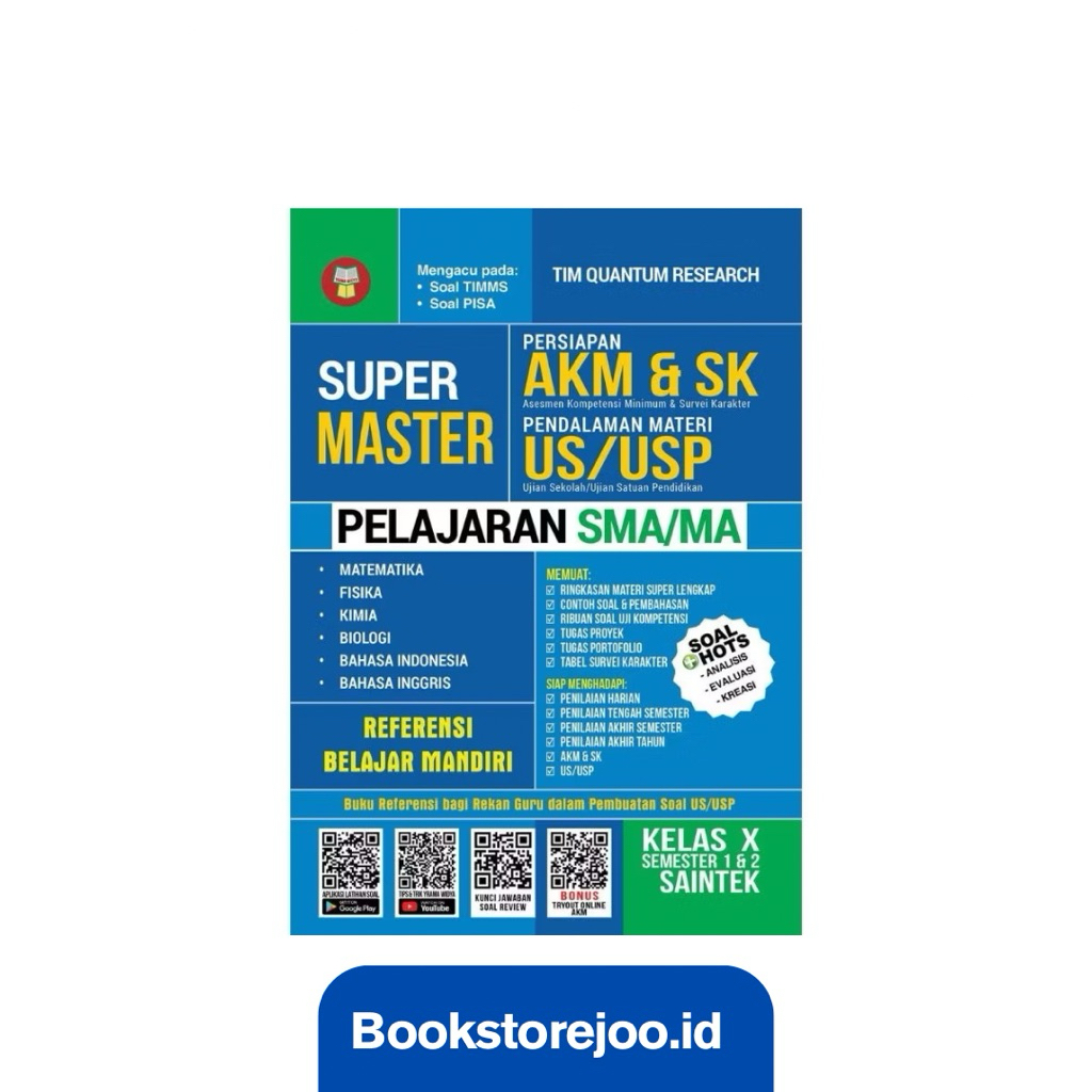 Jual Buku Super Master Persiapan AKM & SK - US/USP SMA/MA Kelas 10 ...