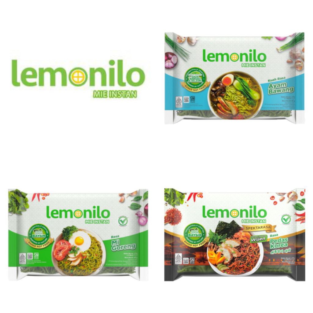 Jual Lemonilo Mie Instan Rasa Mi Goreng / Lemonilo Mie Instan Kuah Rasa ...