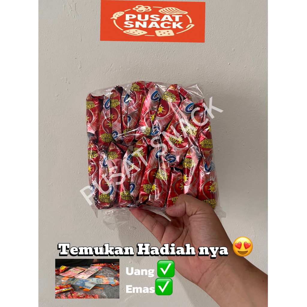 Jual snack jadul ciki cinta berhadiah uang dan emas jika beruntung isi ...