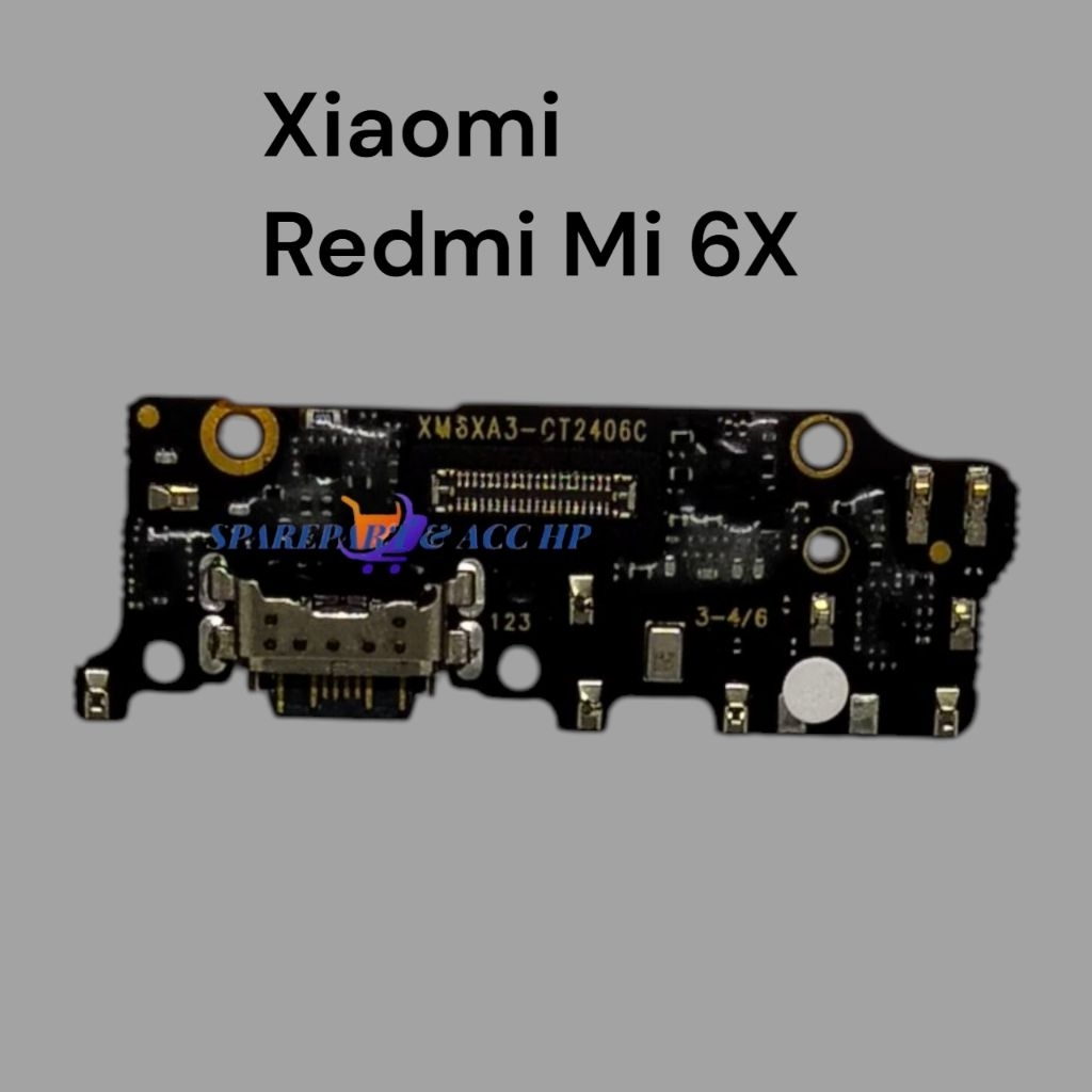 Jual Xiaomi Redmi Mi 6X Papan Cas / Konektor Charger + IC Microsoft ...
