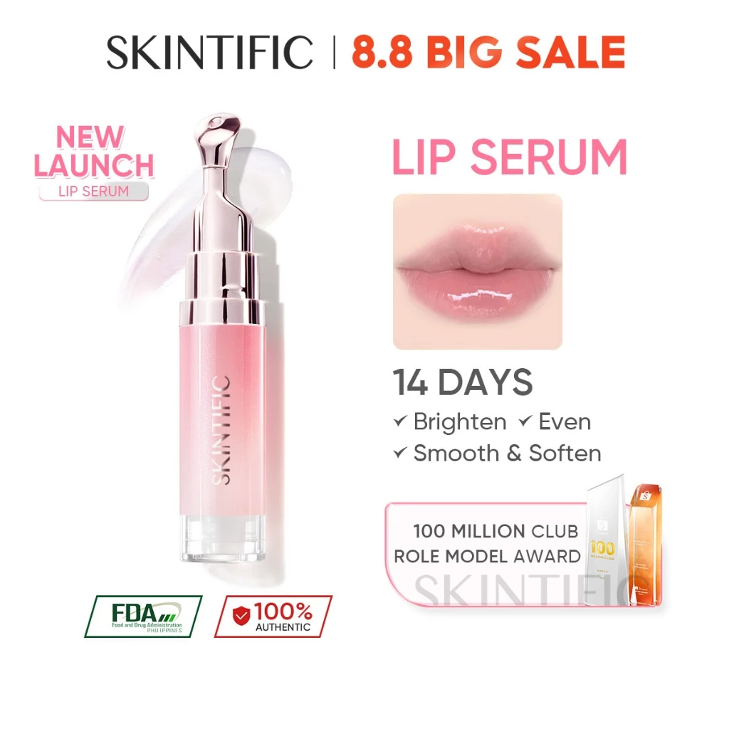 Jual SKINTIFIC Peptide Brightening Lip Serum Lip Balm Lip Gloss Lip Tint Lip Lightening Plumper ...