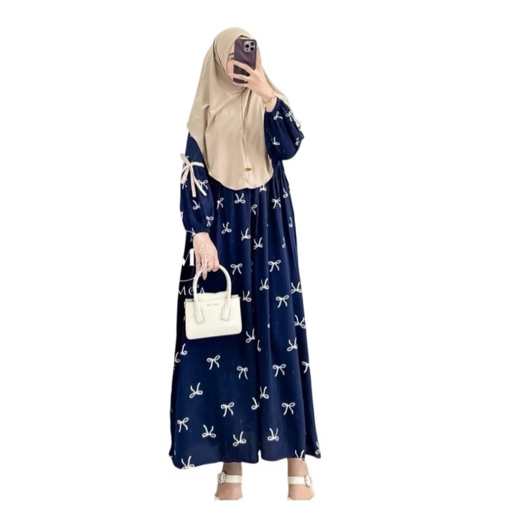Jual Gamis Pita Model Lengan Balon Bahan Rayon Premium Busana Muslim ...