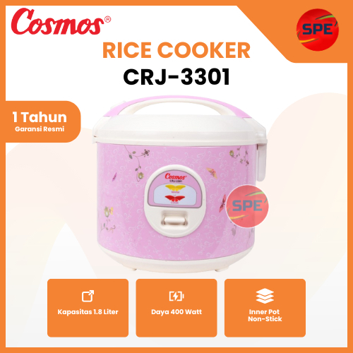 Jual RICE COOKER NON-STICK COSMOS KAPASITAS 1.8 LITER CRJ-3301 ...
