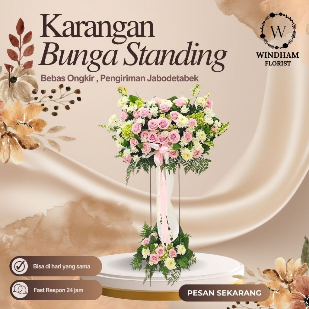 Jual Karangan Bunga Standing Flower Duka Cita Birthday Congratulations ...