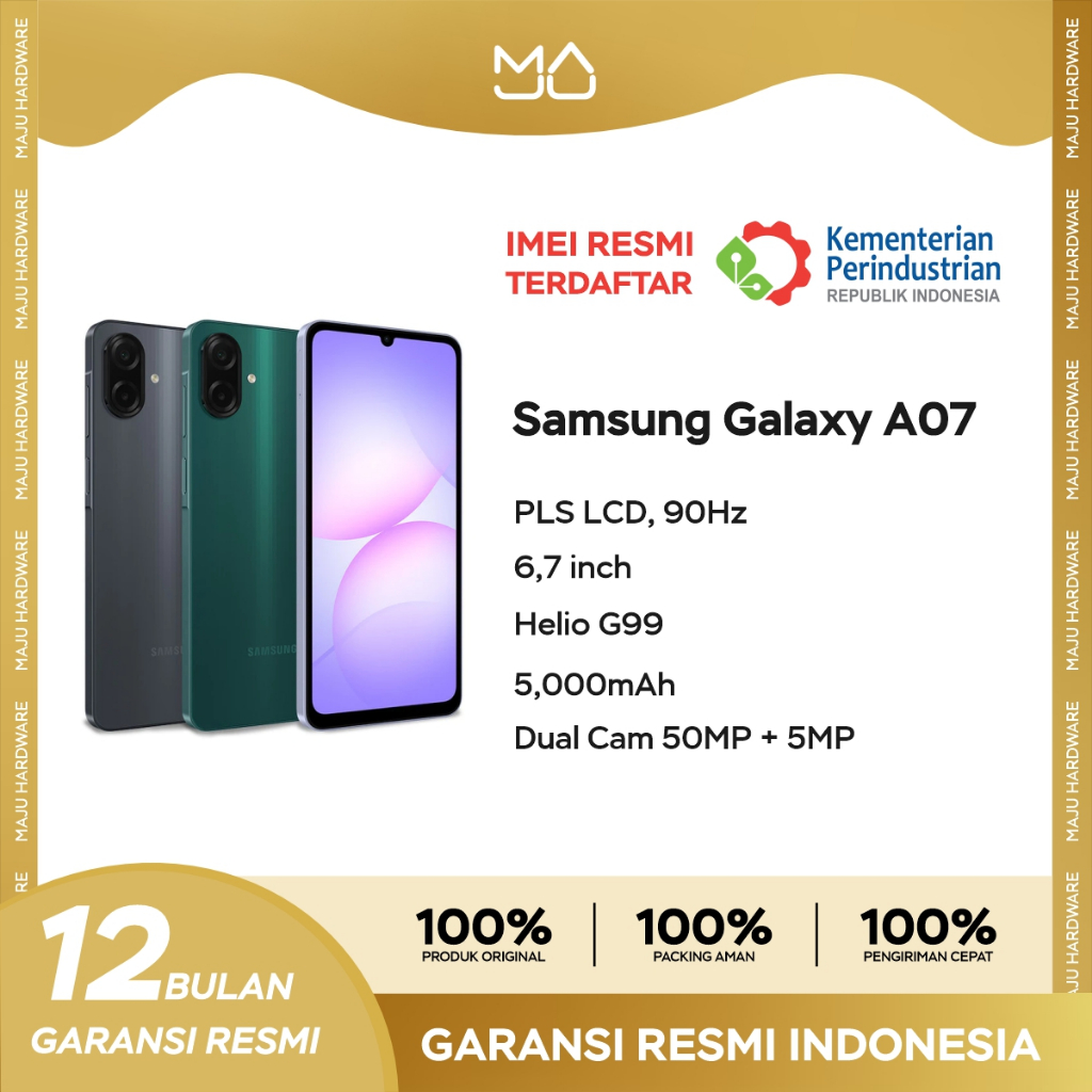 Jual Samsung Galaxy A07 4/128GB [Helio G99, PLS LCD, Infinity-U Display ...