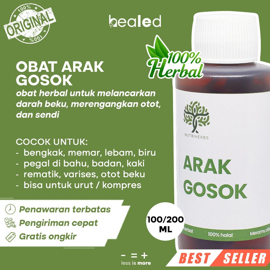 Jual Obat Arak Gosok Cina Herbal Tradisional Nutriherbs Mariza Terbukti ...