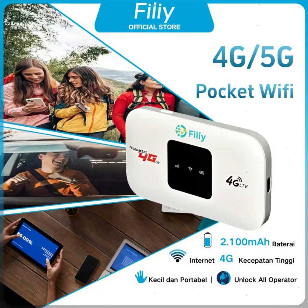 Jual Filiy Pocket Wifi MF800 Portable Modem 4G/5G LTE 150Mbps Unlock All Operator Baterai 2.100 ...