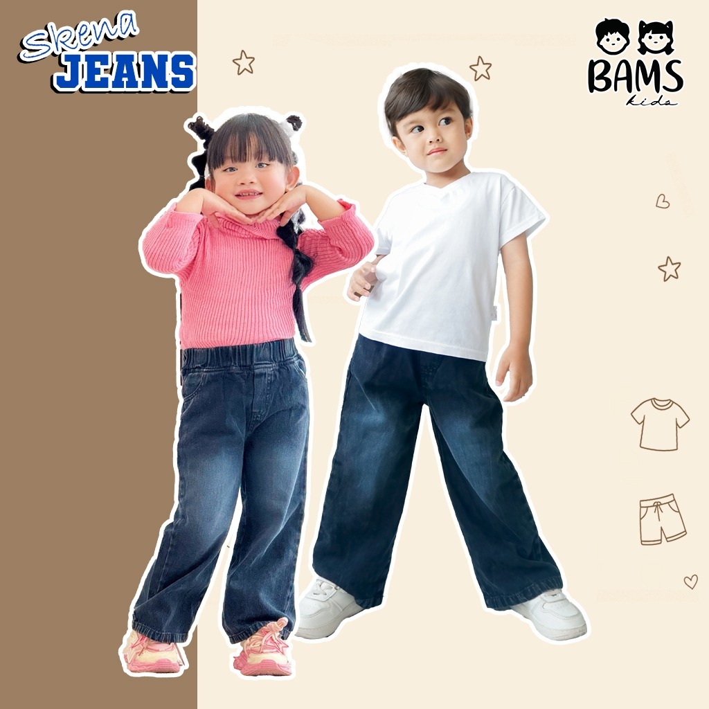 Jual Skena Jeans Anak Celana Skena Anak Model Baggy Pants Celana Unisex 3-10 Tahun Celana ...