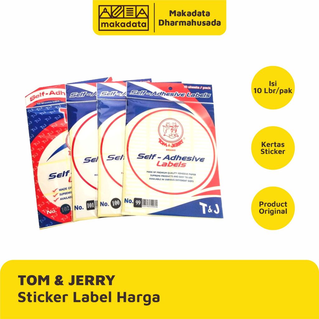 Jual STICKER | STIKER LABEL HARGA TOM & JERRY | Shopee Indonesia
