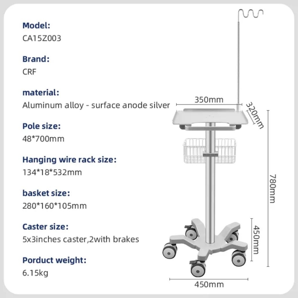Jual ECG/CTG/Devibrillator Trolley/Troli EKG/CTG/Defibrillator | Shopee ...