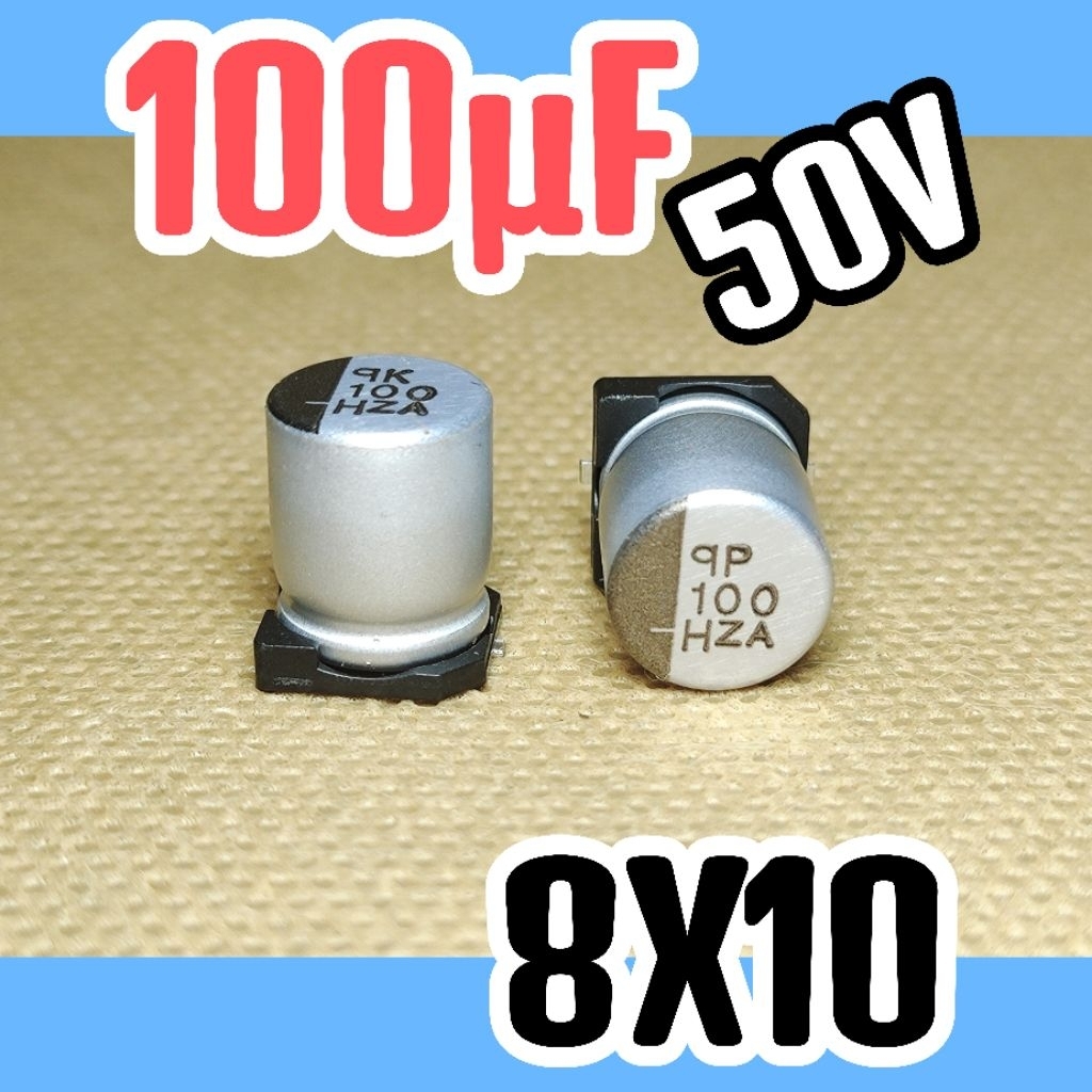 Jual Solid kapasitor capasitor elko elco SMD 50v 100uf 50v 100 uf 50 v ...