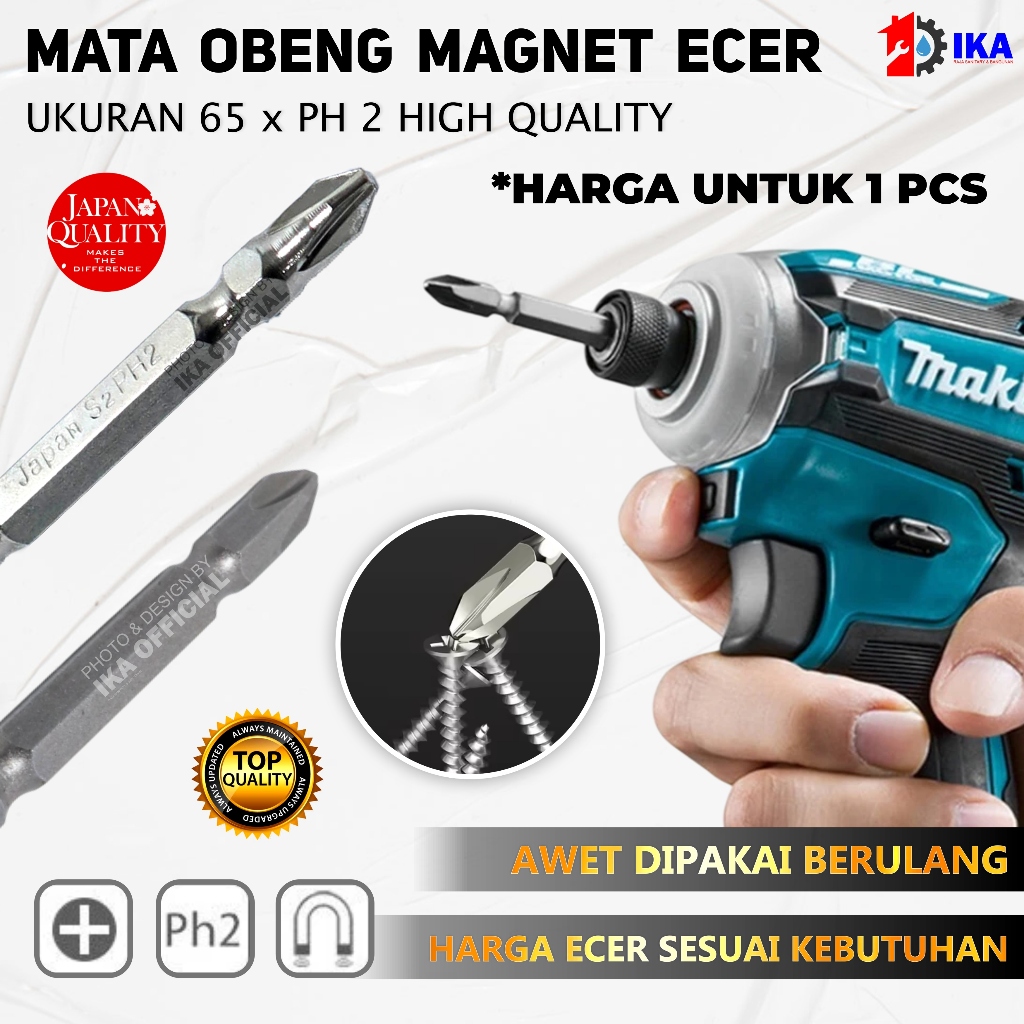 Jual ECER SATUAN Mata obeng gypsum Murah / mata bor Screw driver ...