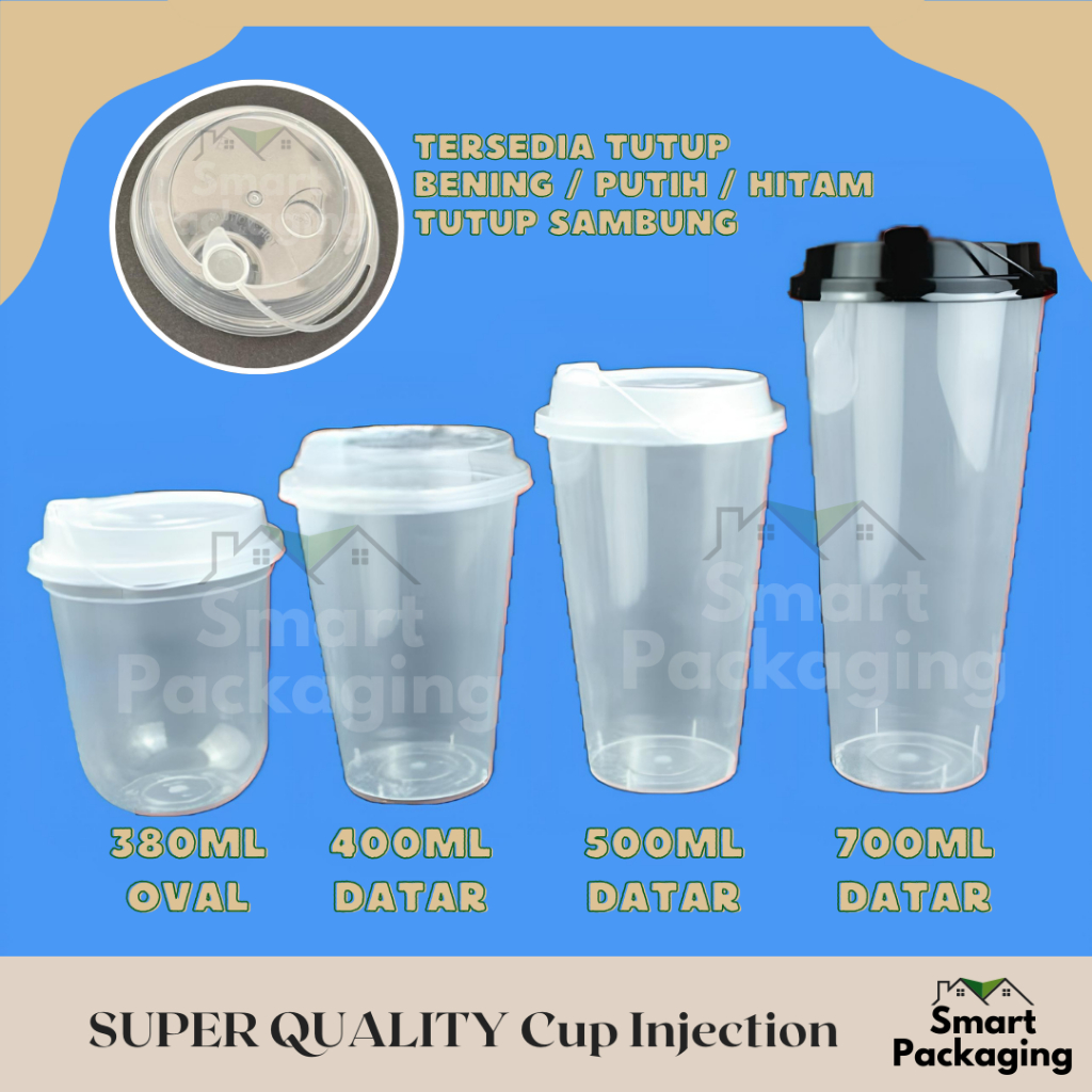 Jual [ISI 25 PCS] SUPER QUALITY Thinwall Cup Injection 12 Oz 380ml / 14 ...