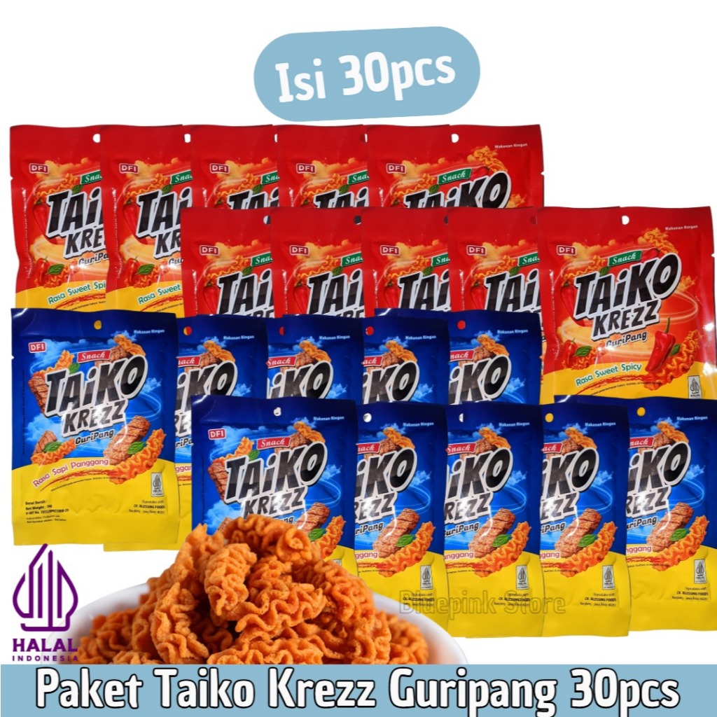 Jual TAiKO KREZZ 30pcs Snack Guripang 2 Varian Rasa / Snack Renyah Rasa ...