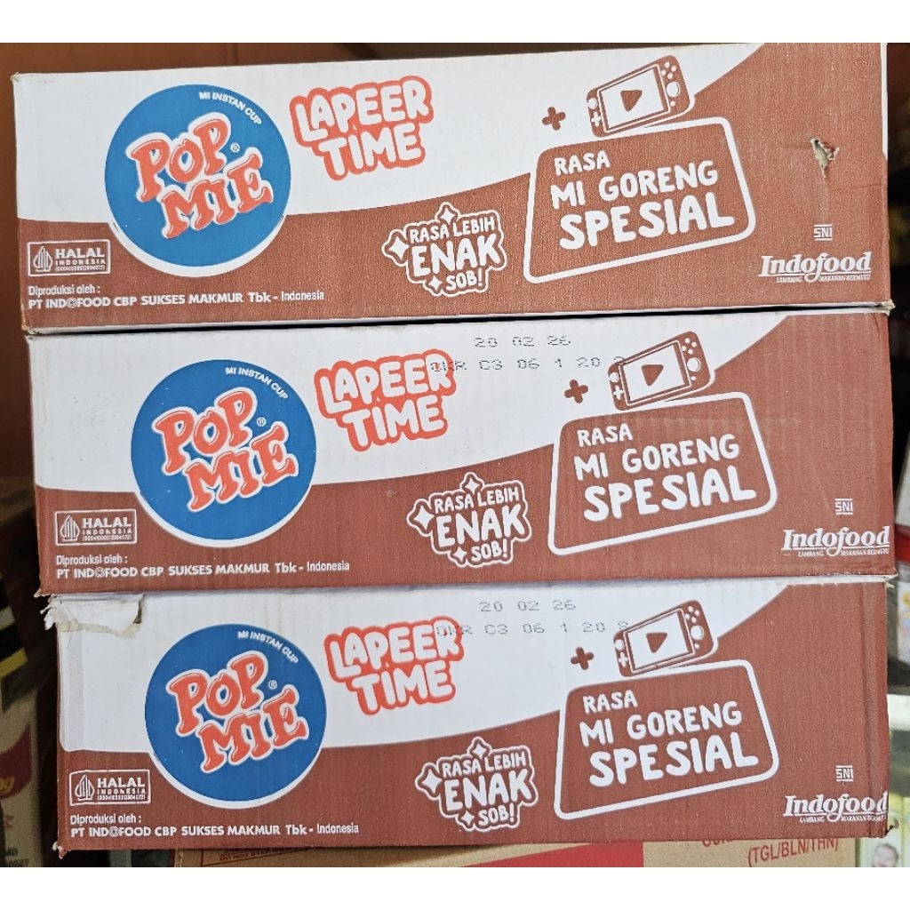 Jual Pop Mie Lapeer Time Mi Instan Cup Rasa Mie Goreng Special 80 gram ...
