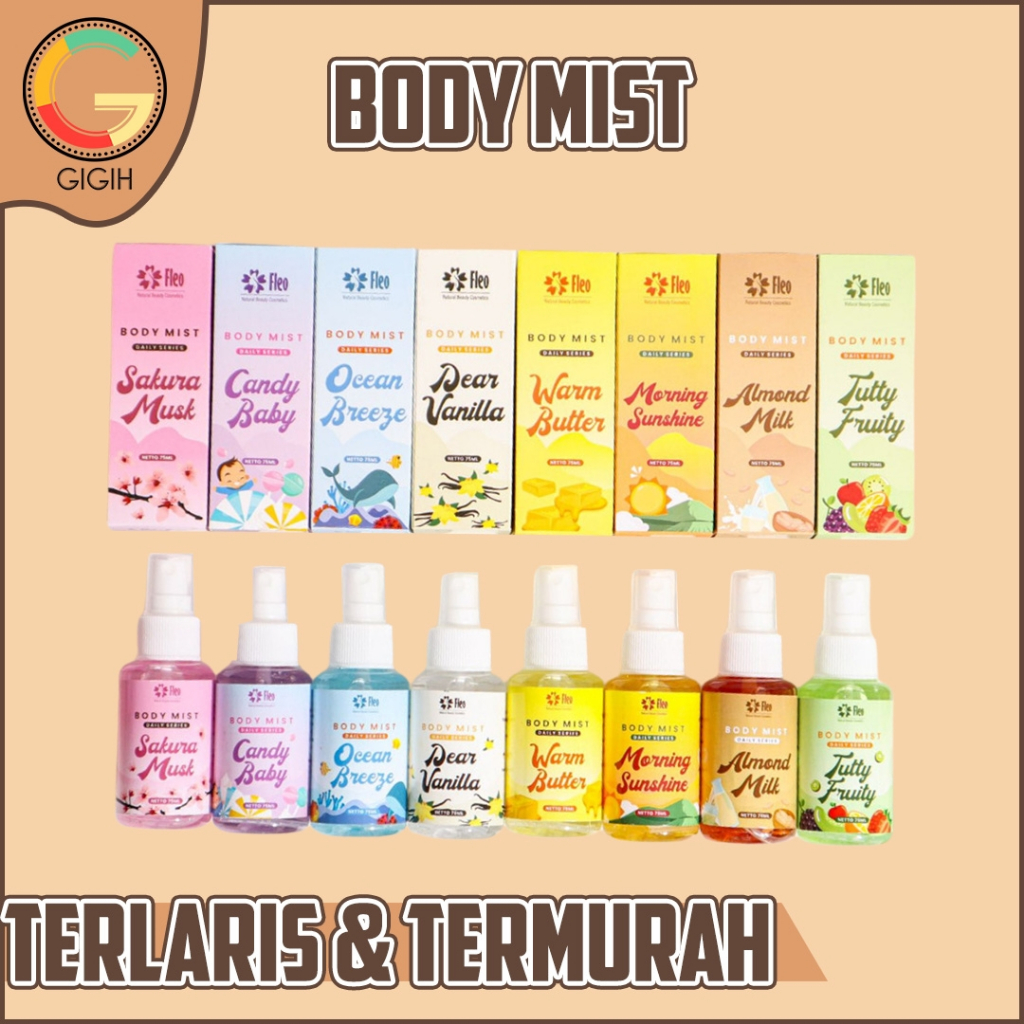 Jual FLEO BODY MIST PARFUME BADAN 75ML ( READY ALL VARIAN ) | Shopee ...