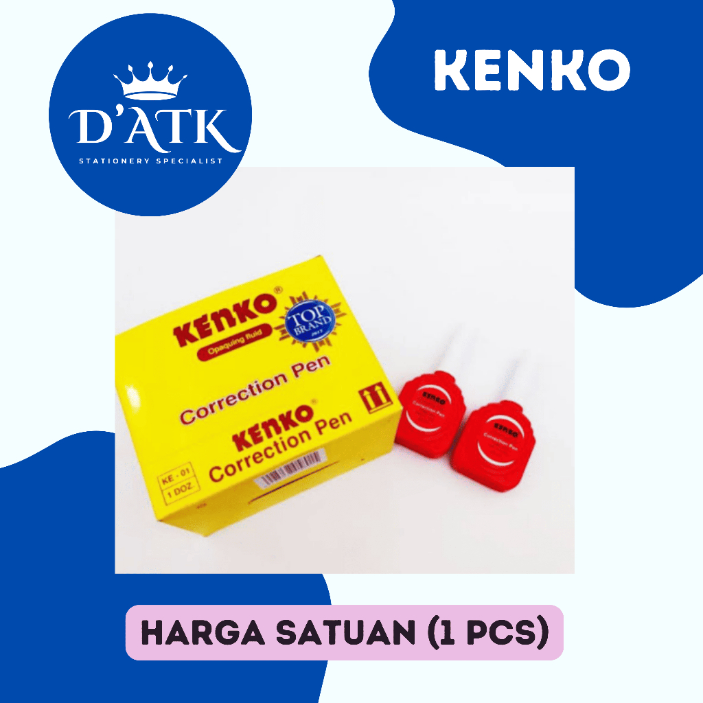 Jual Kenko - Tip ex Cair Correction Fluid KENKO-01 Satuan (1 PCS ...