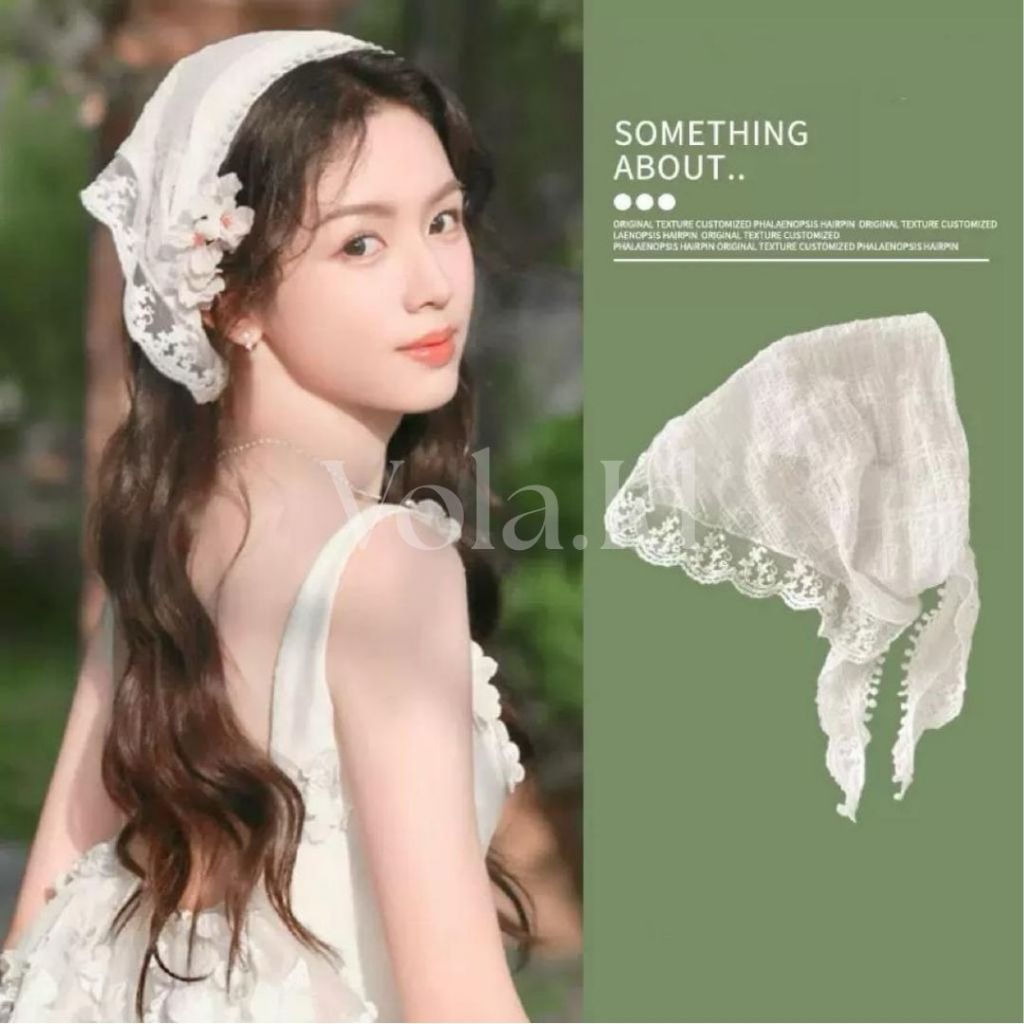 Jual Bando Bandana Renda Segitiga Bando Syal Aksesoris Rambut ...